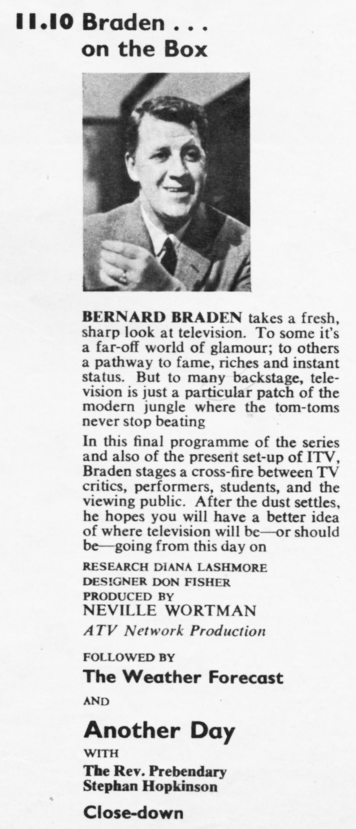 Tonight's ABC Weekend TV... in 1968 - THIS IS ABC WEEKEND from ...